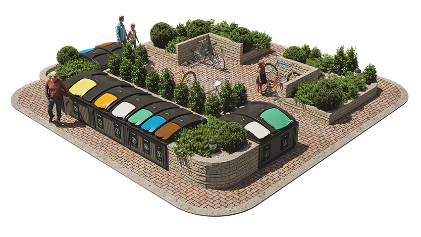 The renewed MolokDomino waste container is now even more ...