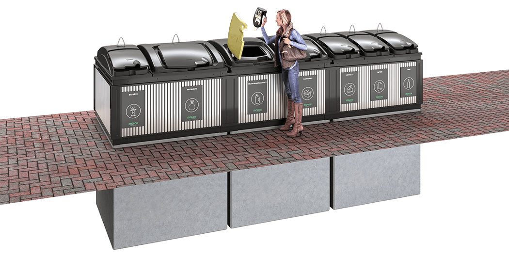 The renewed MolokDomino waste container is now even more ...